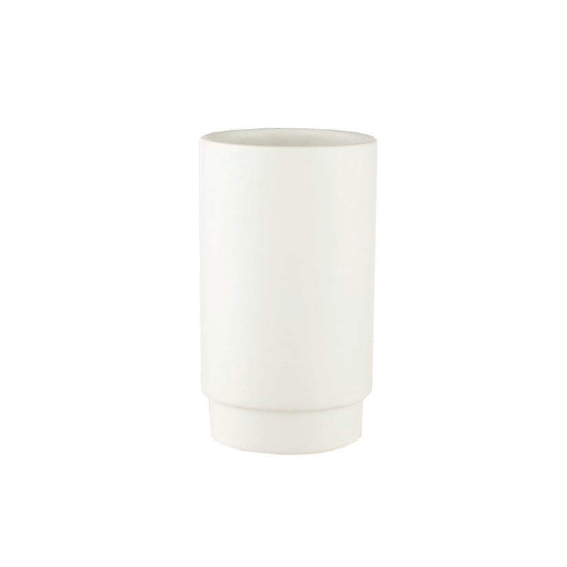 Stepped Cylinder - Matte White – 46 & Spruce | Wholesale Supply House